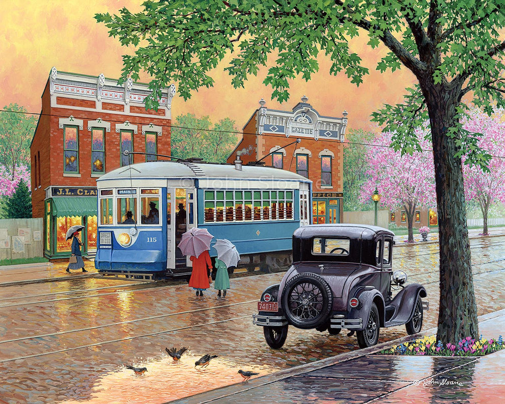 Spring Market Day - Puzzle by John Sloane – John Sloane Art