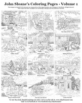 John Sloane's Coloring Pages - Volume 1 – John Sloane Art