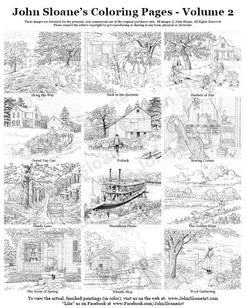 John Sloane's Coloring Pages - Volume 2 – John Sloane Art